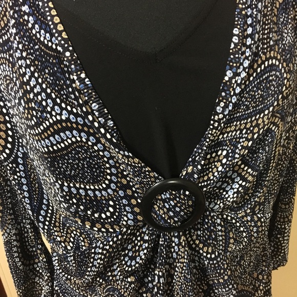 Dress Barn | Tops | Dress Barn 34 Sleeve Paisley Blouse | Poshmark